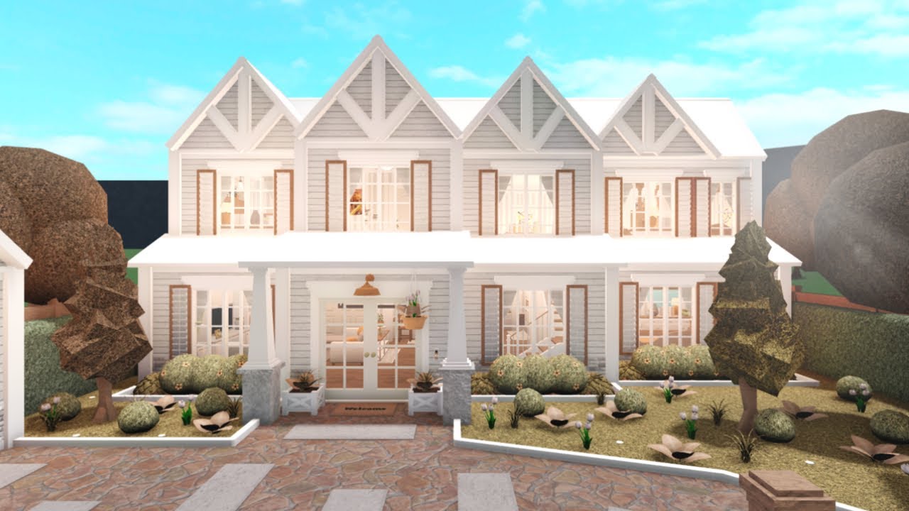 ~Autumn Themed Family House Tour~ | ReejyBuilds | Bloxburg house tour ...