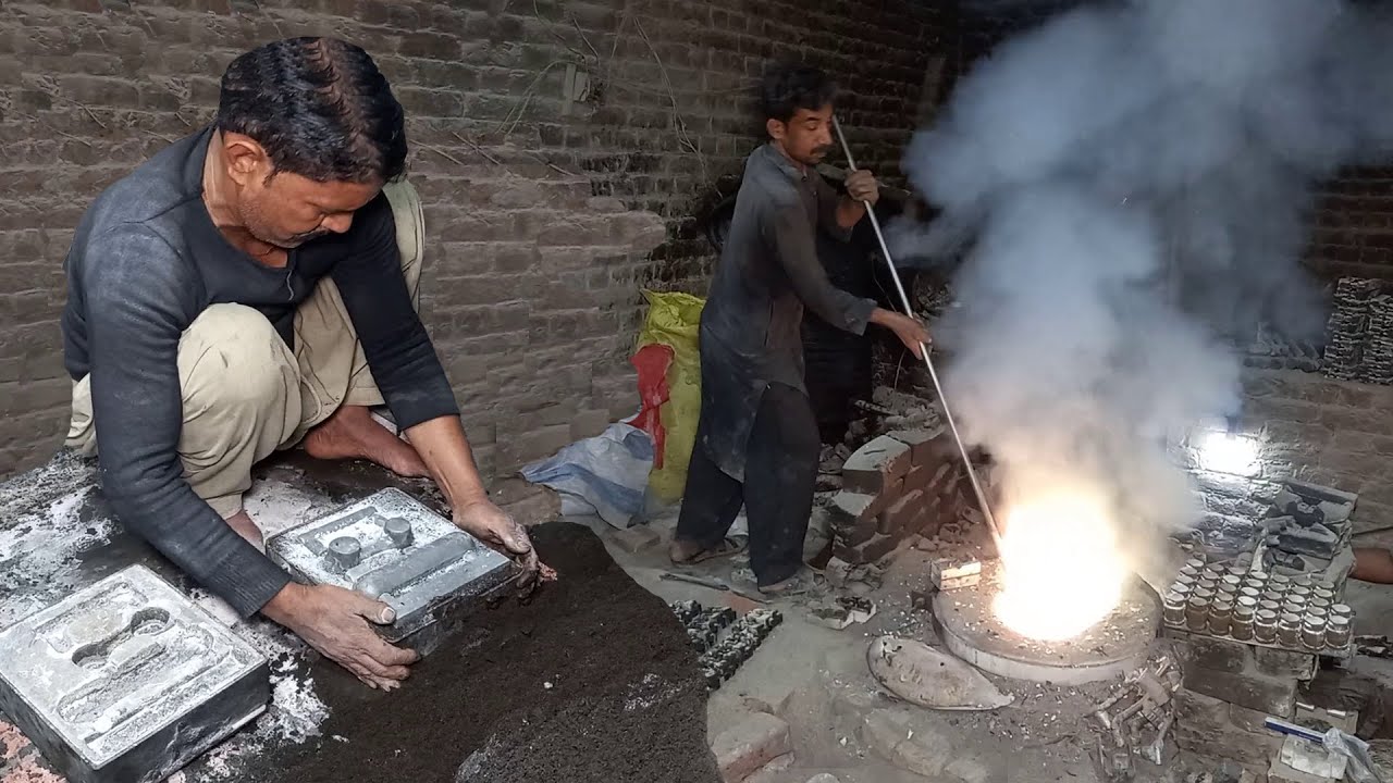 Handmade incredible technique of Bathroom Water Tap Making - YouTube