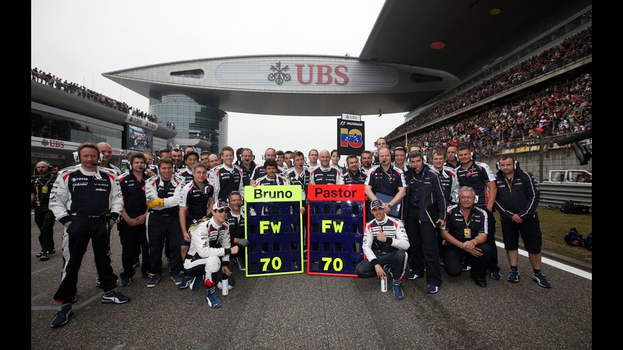 Williams 2012 - Bruno Senna e Pastor Maldonado - YouTube