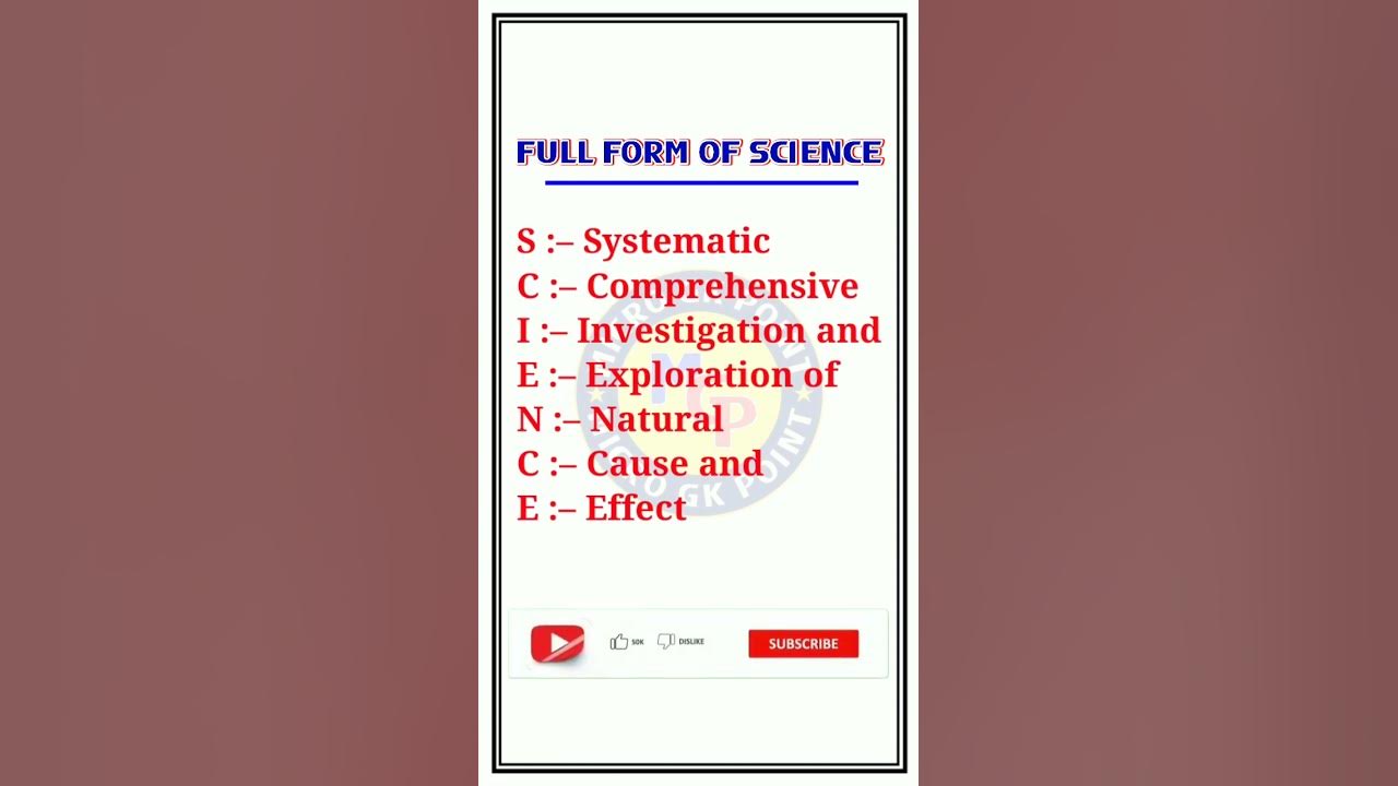 Full Form Of Science fullform gk YouTube full-form-of-science-fullform-gk-youtube