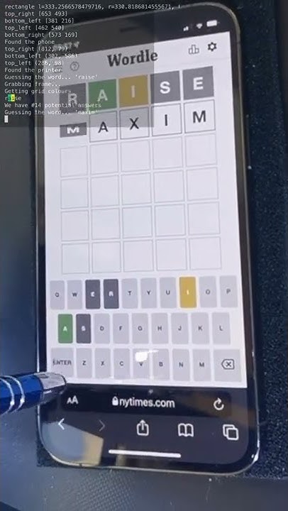 #Shorts - Wordle solving robot - YouTube