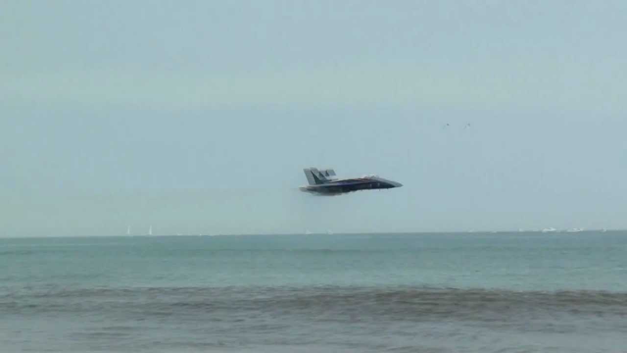 FA-18 Attempts to Break Sound Barrier - YouTube