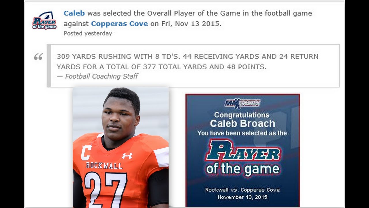 2015 Caleb Broach vs Copperas Cove (Bi-District) - YouTube