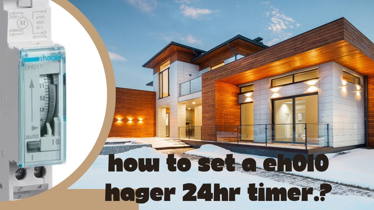 HOW TO SET A HAGER EH010 24HR TIMER. - YouTube