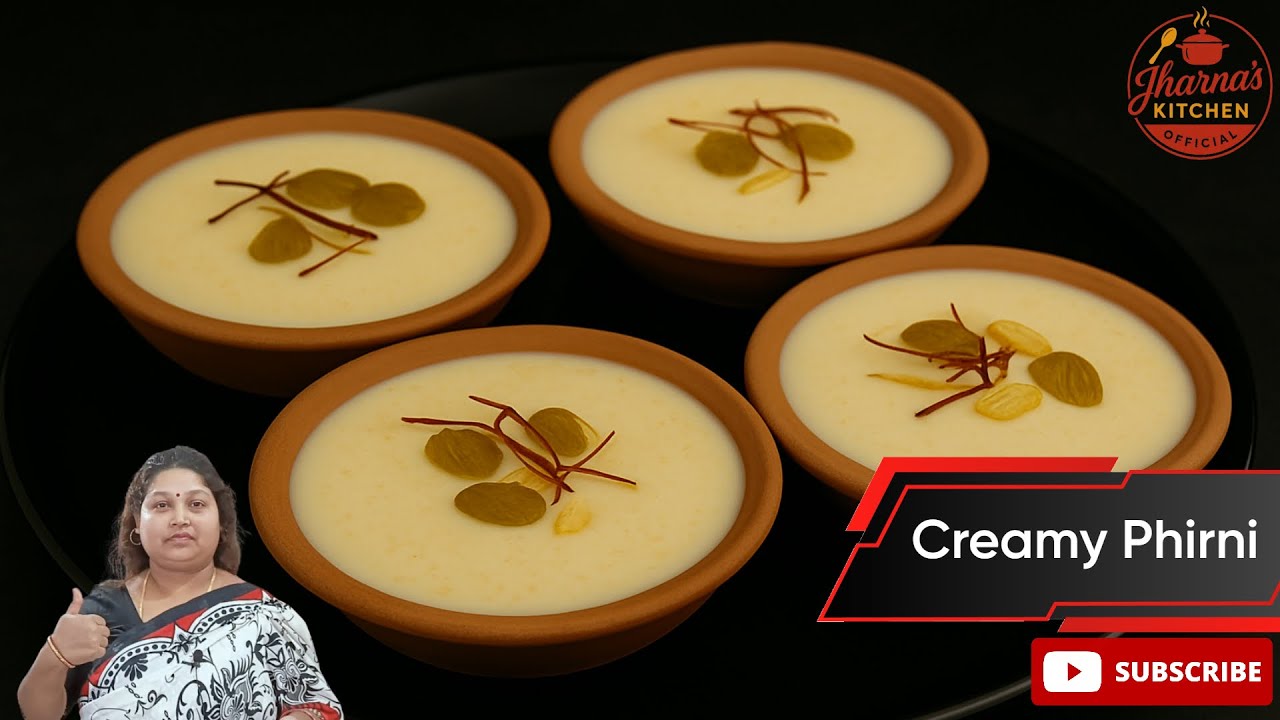 🍚 Creamy Phirni Recipe | Traditional Rice Pudding Dessert | Bengali ...