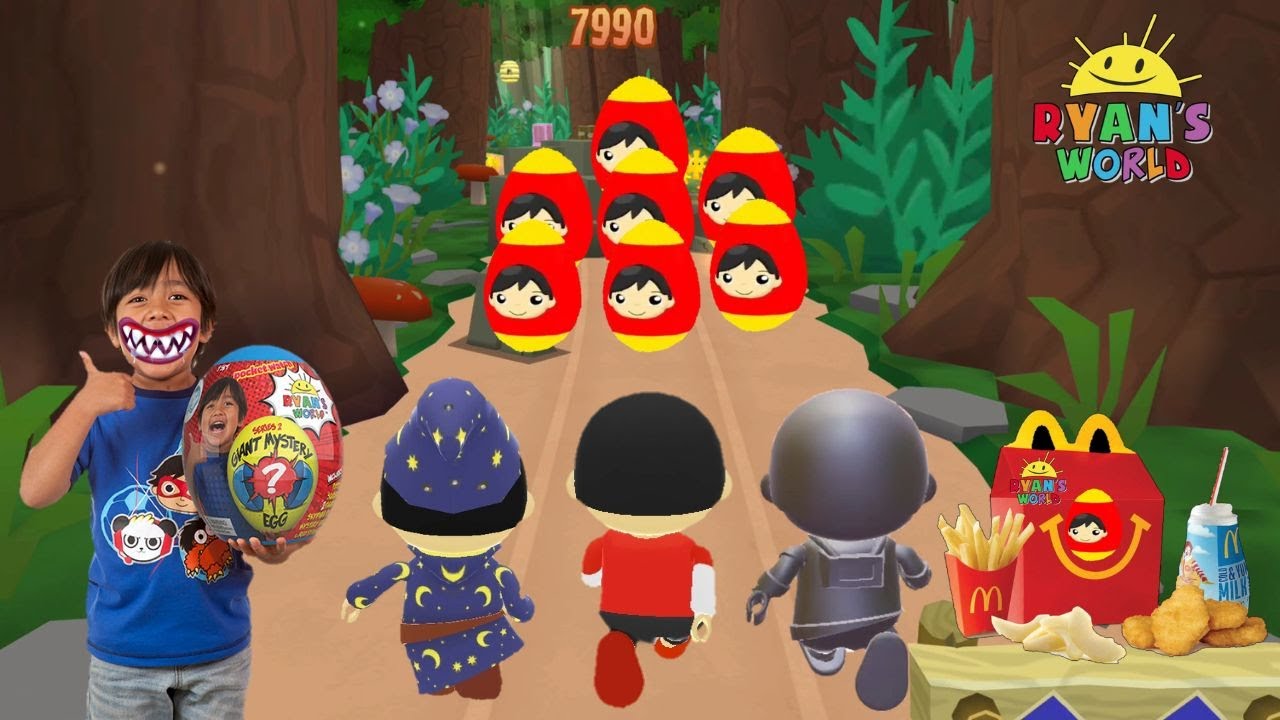 Tag with Ryan Egg 🥚- Wizard Ryan 🆚 Red T-Shirt Ryan 🆚 Robo Ryan ! - YouTube