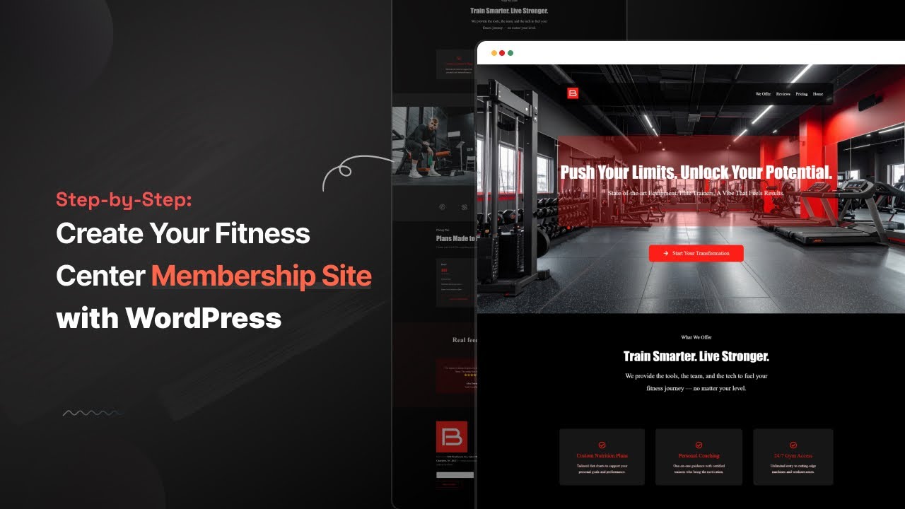 How to Build a Full Gym Membership Website Using Free Tools (No Code ...
