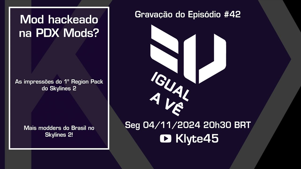 Mod hackeado na PDX Mods? [Igual a Vê #42: Live de gravação] - YouTube
