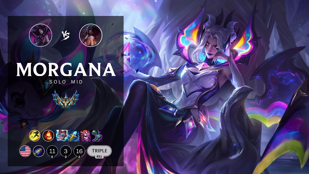 Morgana Mid vs Akali - NA Challenger Patch 12.20 - YouTube