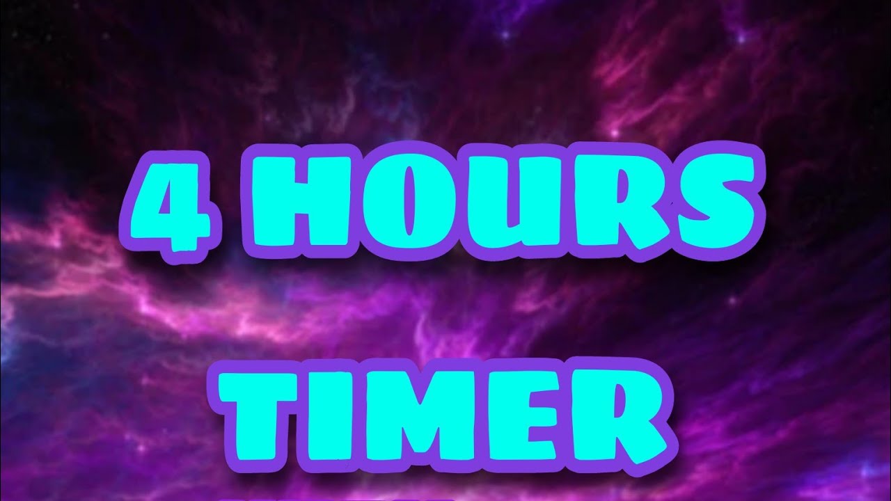 4 HOURS TIMER WITH ALARM - YouTube