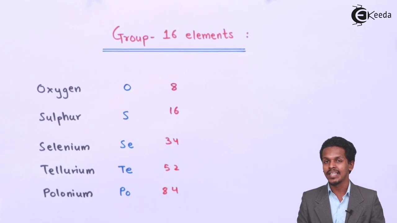 Group 16 Elements - P-Block Elements - Chemistry Class 12 - YouTube