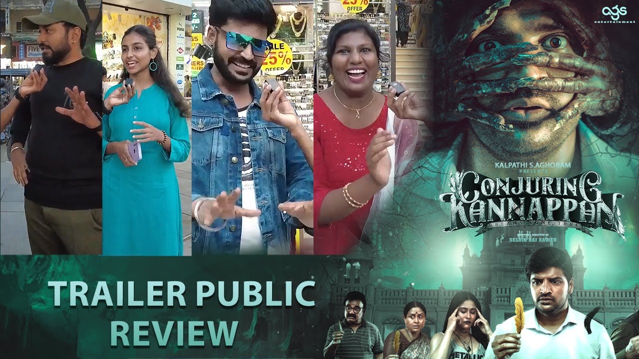 Conjuring Kannappan Trailer Public Reaction | Sathish | Regina ...
