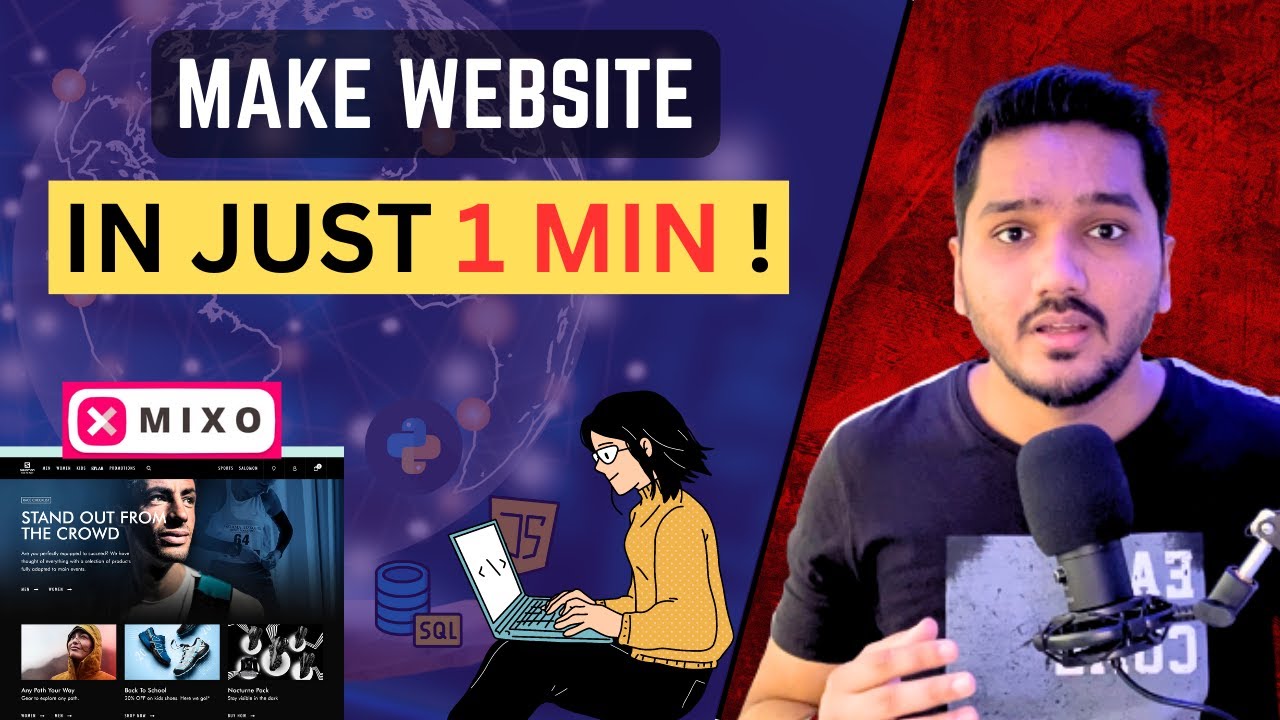 Website Development in just 1 Minute Using AI | Mixo.io Full Tutorial | Hindi - YouTube