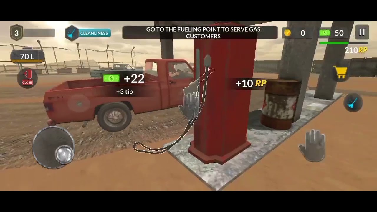 තෙල් ගහමු ද gas station junkyard mobile gas station semuletor game play ...