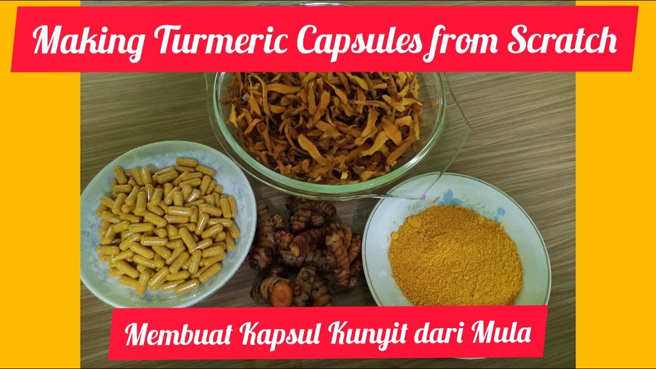 Making Turmeric Capsules from Scratch. Membuat Kapsul Kunyit dari Mula. - YouTube