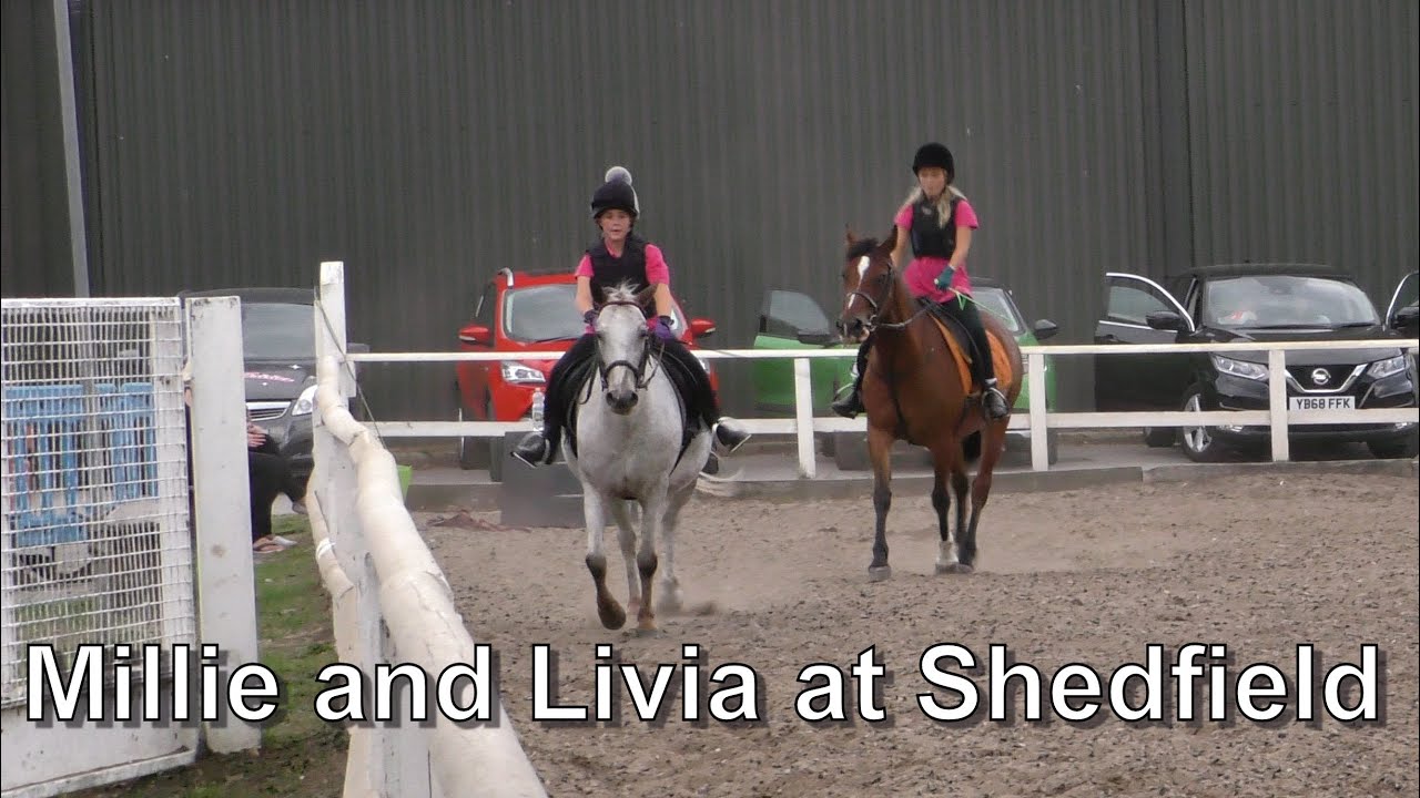 Shedfield Riding-School Millie on Tilly and Livia on Jelly. - YouTube