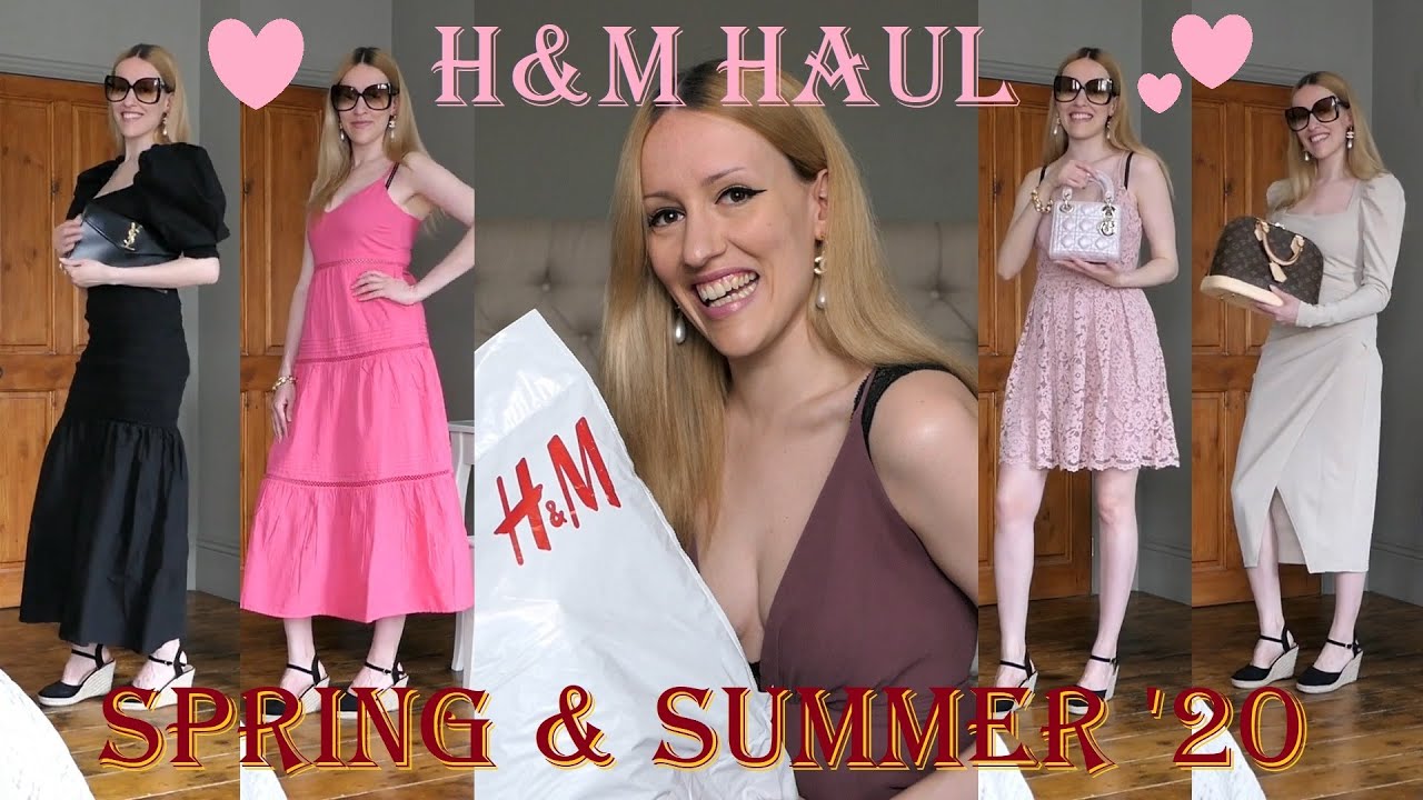 H&M TRY ON HAUL - NEW IN Dresses Spring Summer 2020 - YouTube