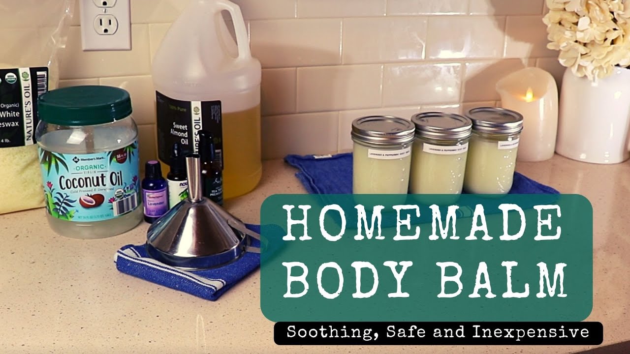 SHORT: Homemade Body Balm #homemade #skincare #essentials - YouTube