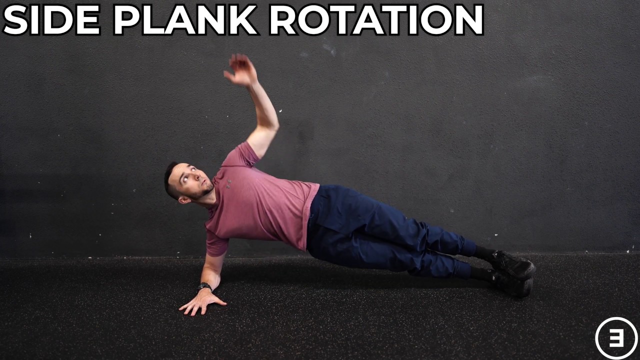 Side Plank Rotation - YouTube