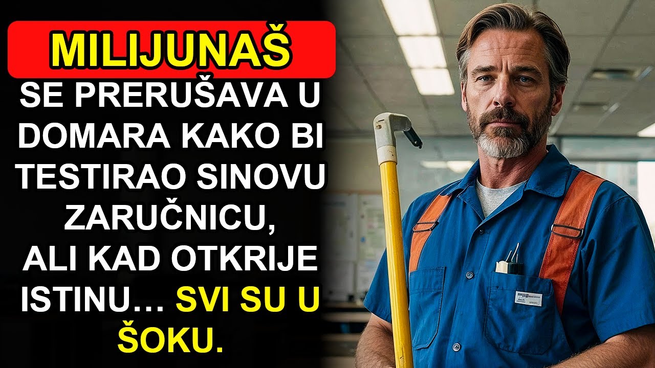 Milijunaš se prerušava u domara kako bi testirao sinovu zaručnicu,ali ...