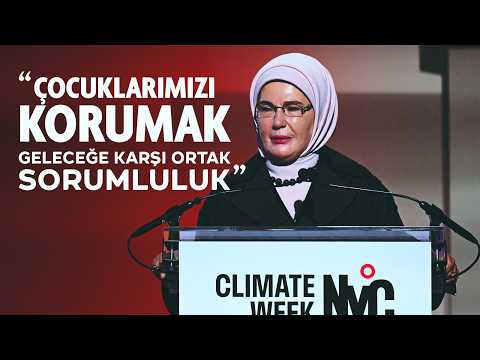 Emine Erdoğan: Dünyamızı ve çocuklarımızı korumak sınırları aşan bir dayanışmayı gerekli kılıyor