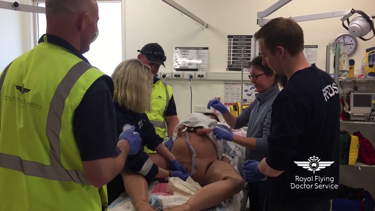 Flying Doctors Training With Lucina Childbirth Simulator - YouTube