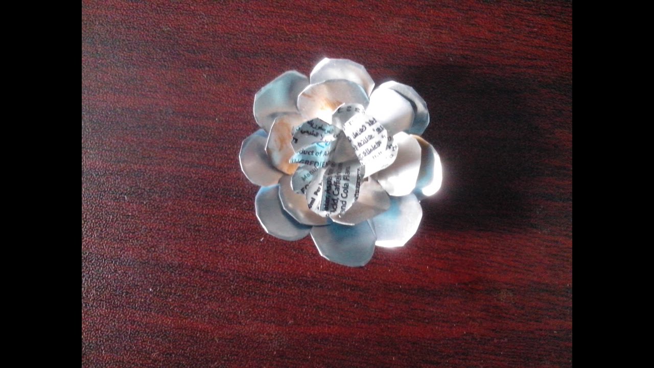 Best out of soda can transformed to lovely flower. - YouTube