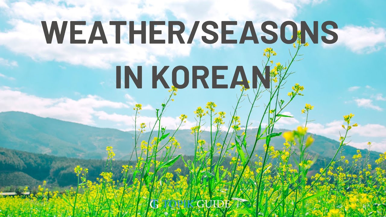 Talking About Weather And Seasons In Korean YouTube talking-about-weather-and-seasons-in-korean-youtube