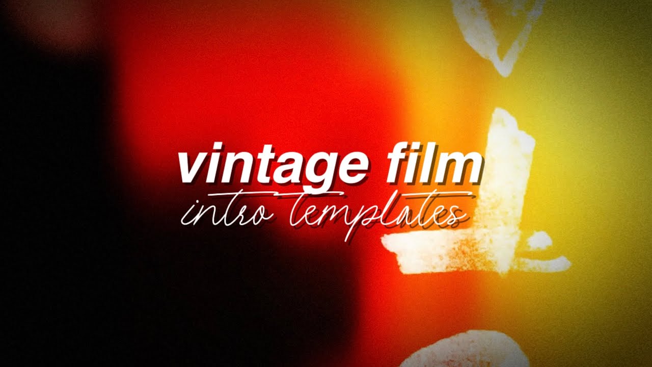 vintage film intro templates - YouTube