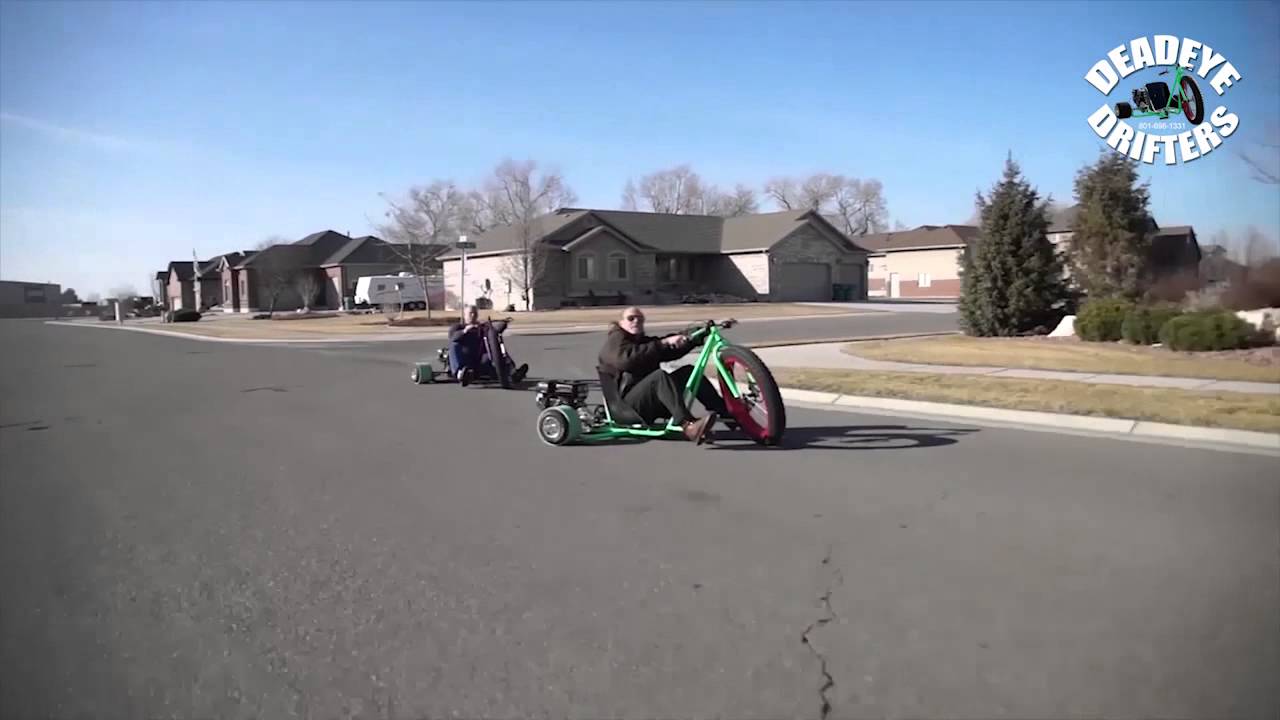 Motorized Big Wheel Drift Trike - Deadeye Drifters - YouTube