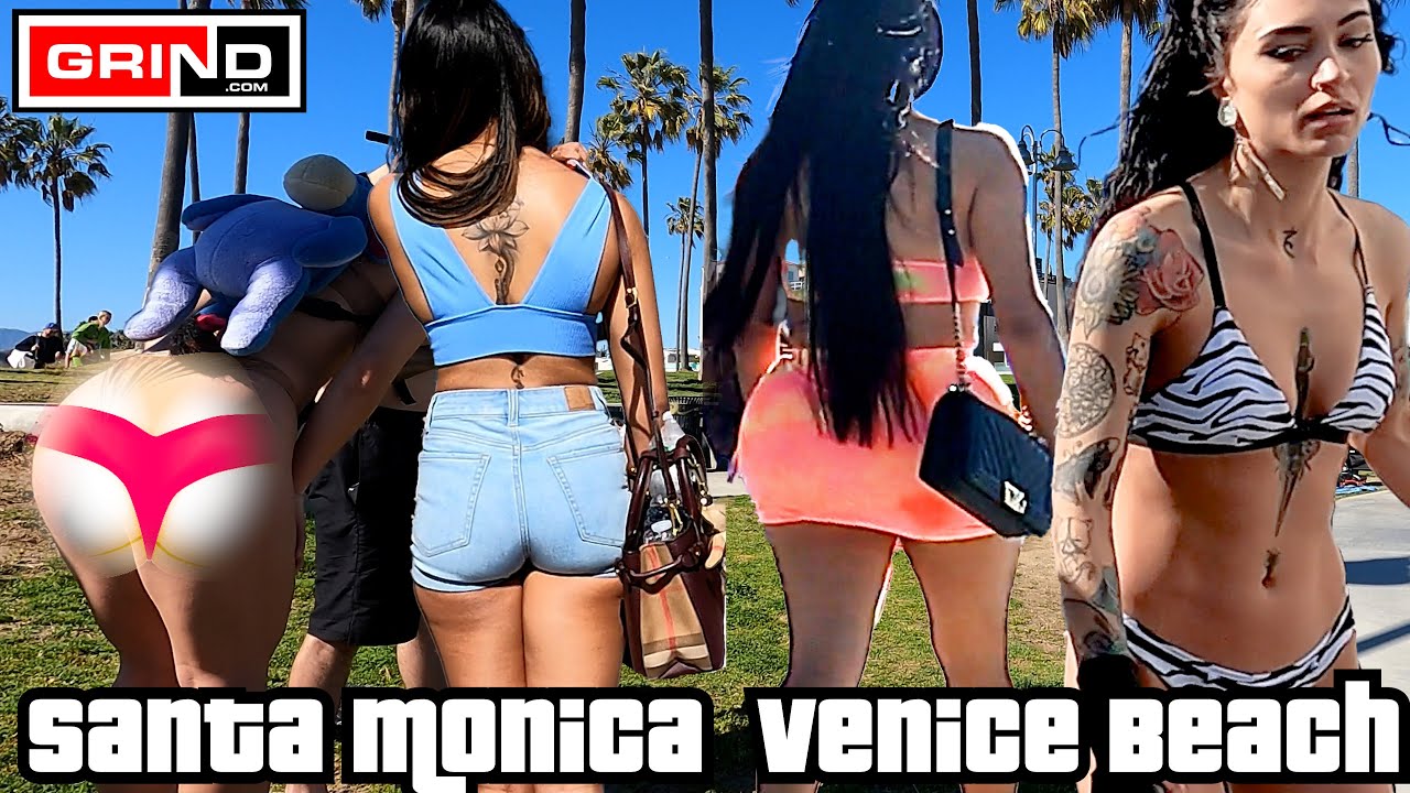 4k Venice Beach Boardwalk To Santa Monica Beach Pier Observational