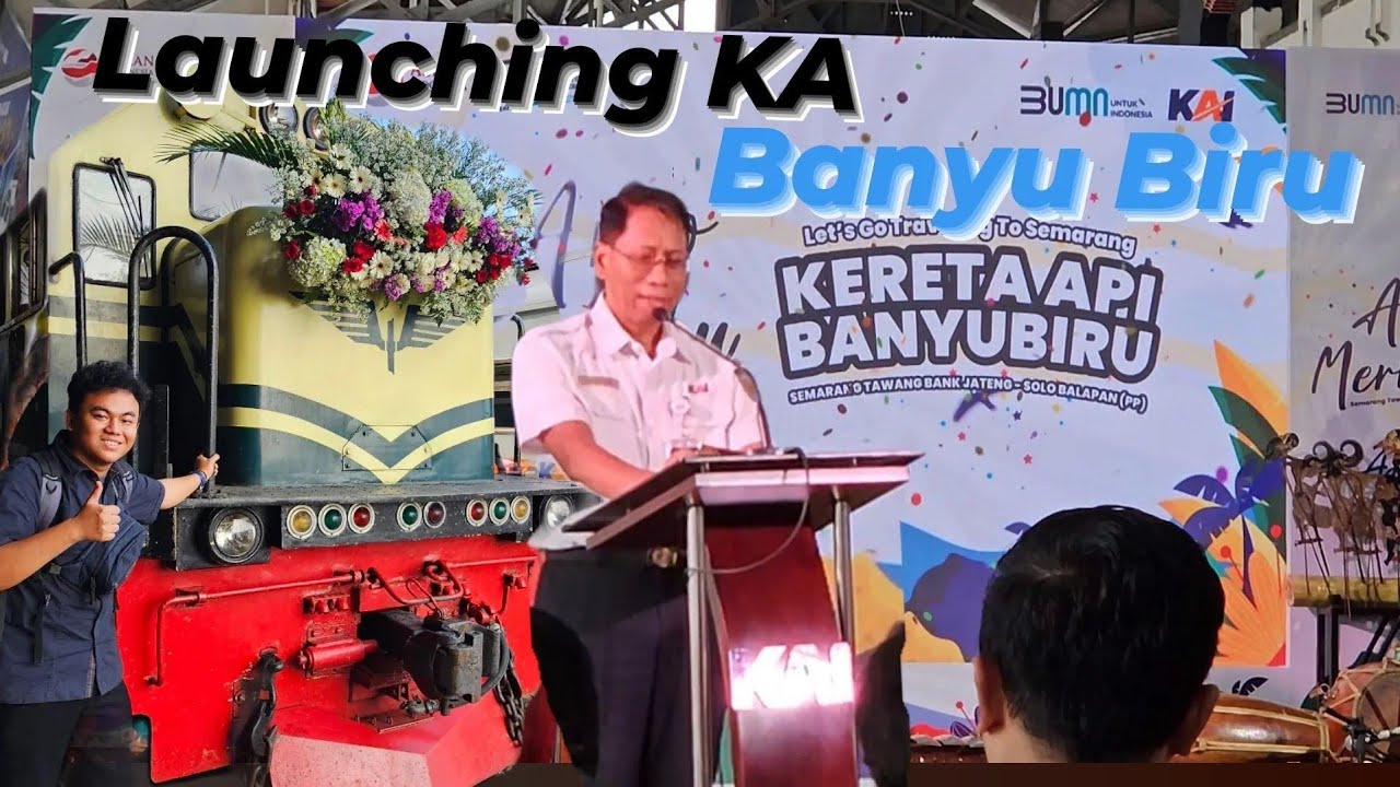 Banyu Biru Sepur Seru, baru launching udah serame ini coyy - YouTube