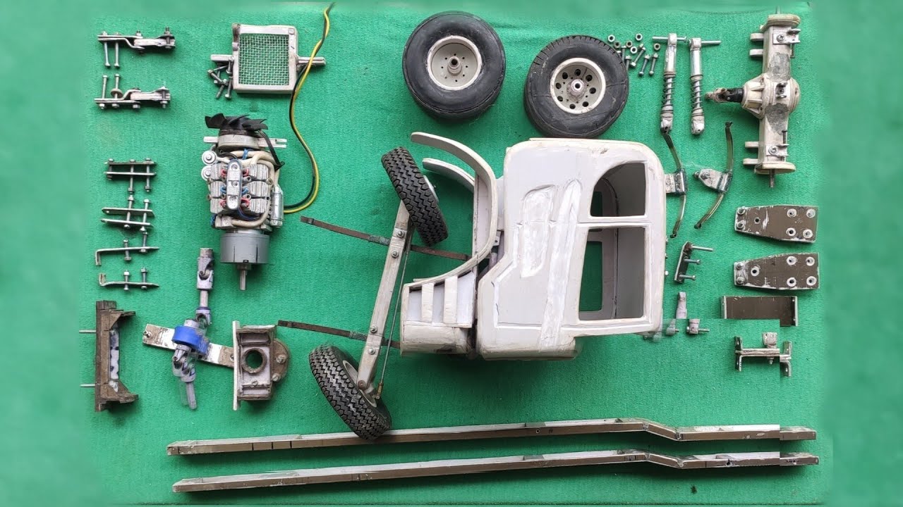 HOMEMADE RC TRUCK assembling | how to make RC truck at home - YouTube