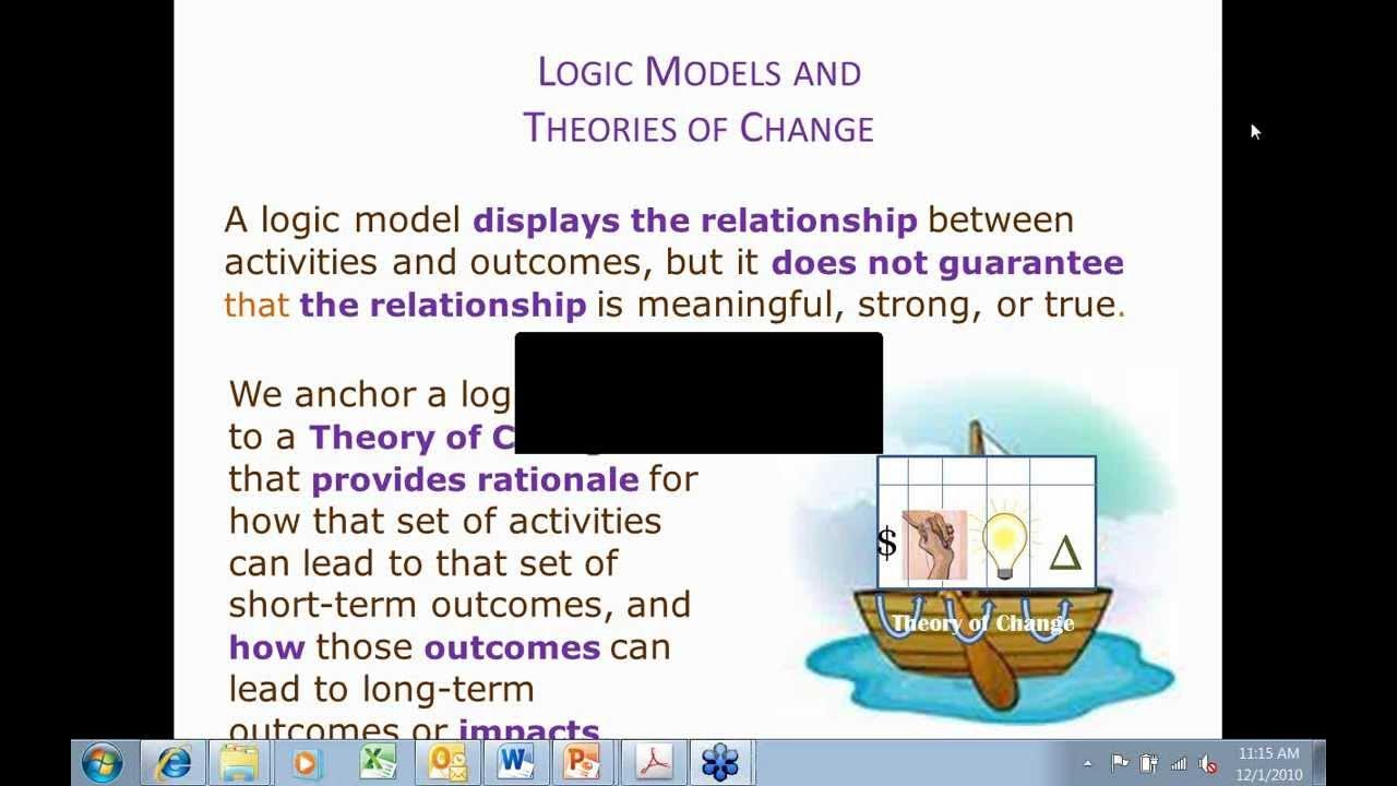 WEBINAR: Logic Models for Evaluation Planning - YouTube