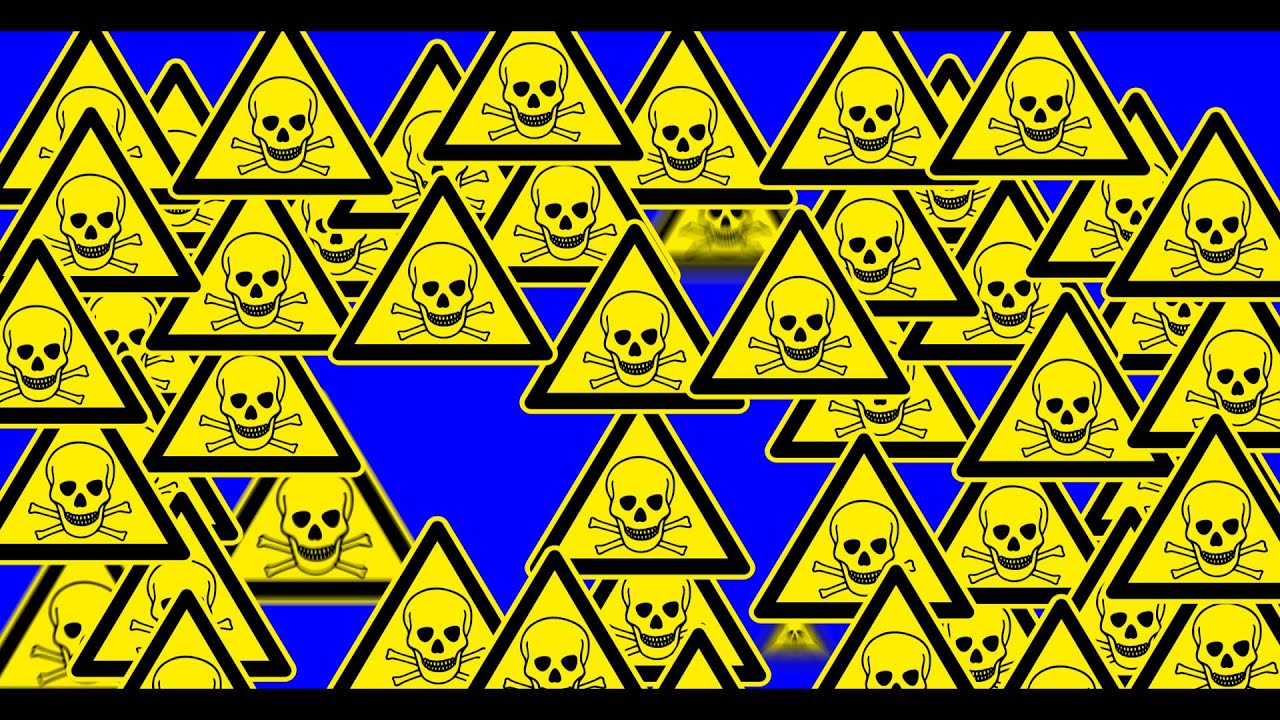 Danger Skull Sign Transition - Green Screen Animation - YouTube
