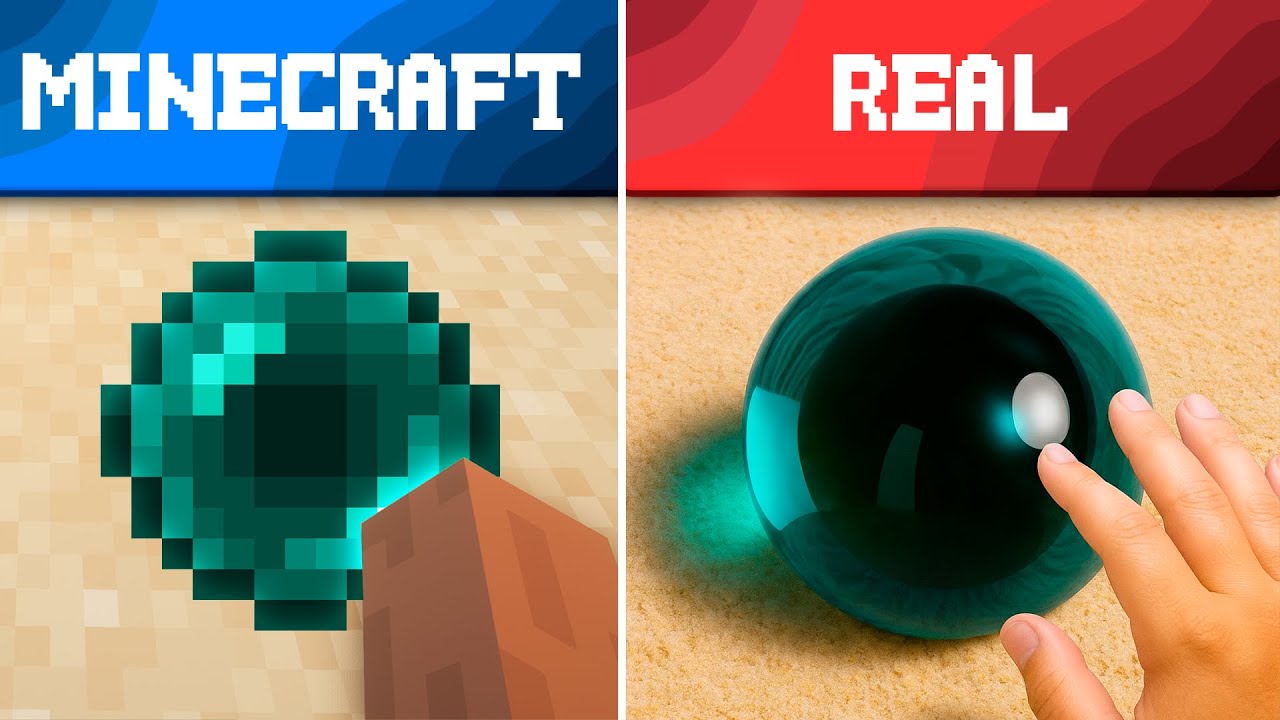 Minecraft vs Real Life - Realistic Minecraft Items You Won’t Believe ...