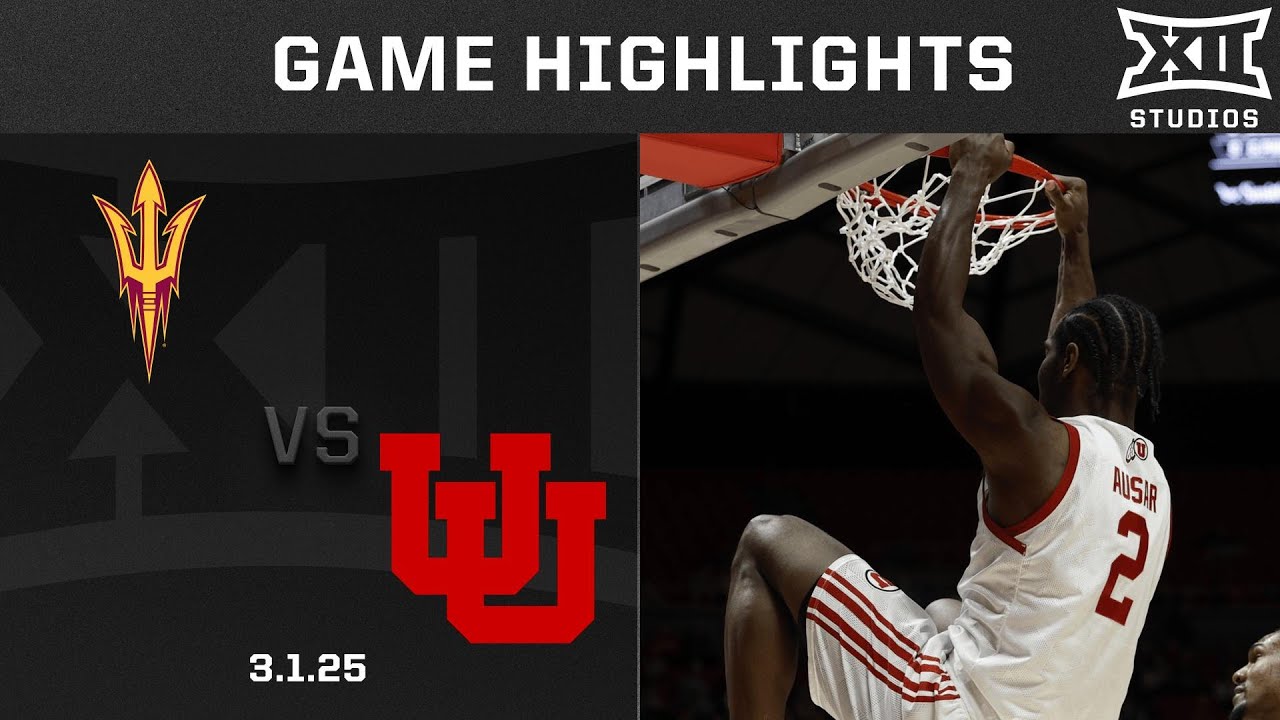 Arizona State vs. Utah Game Highlights | 2024-25 Big 12 Men's ...