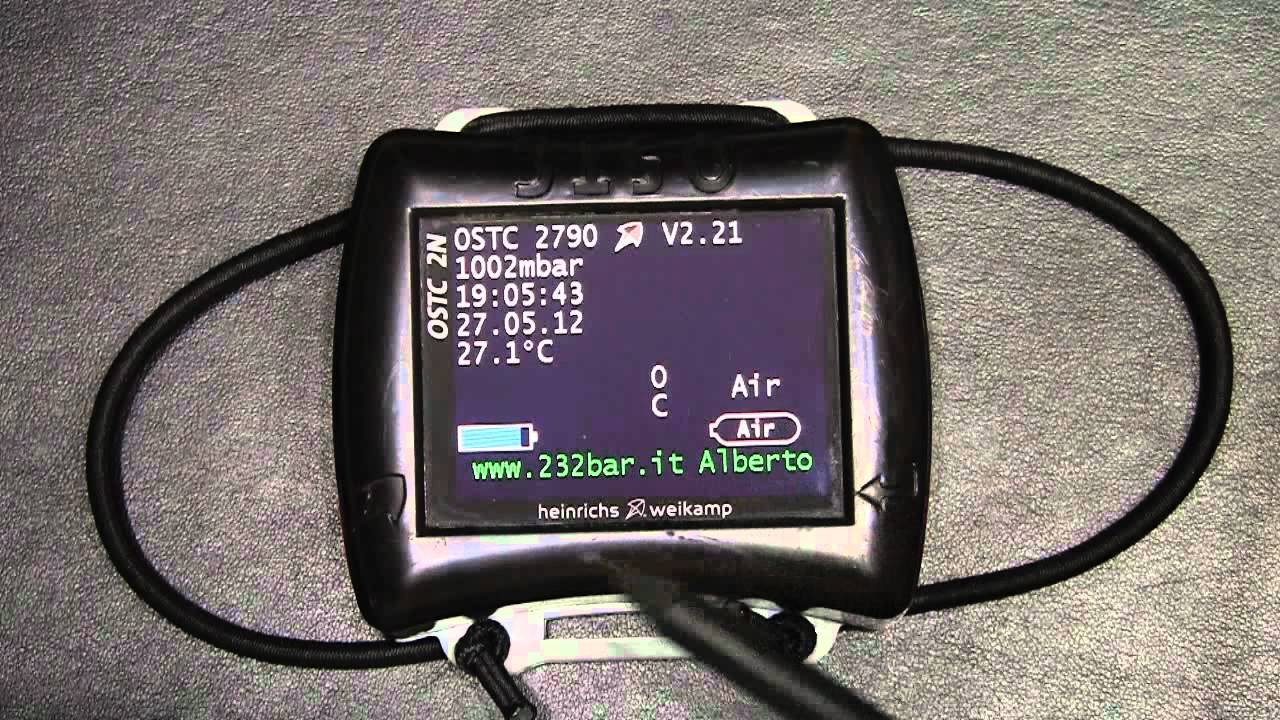OSTC 2N Tutorial Part 1 Surface mode display - YouTube