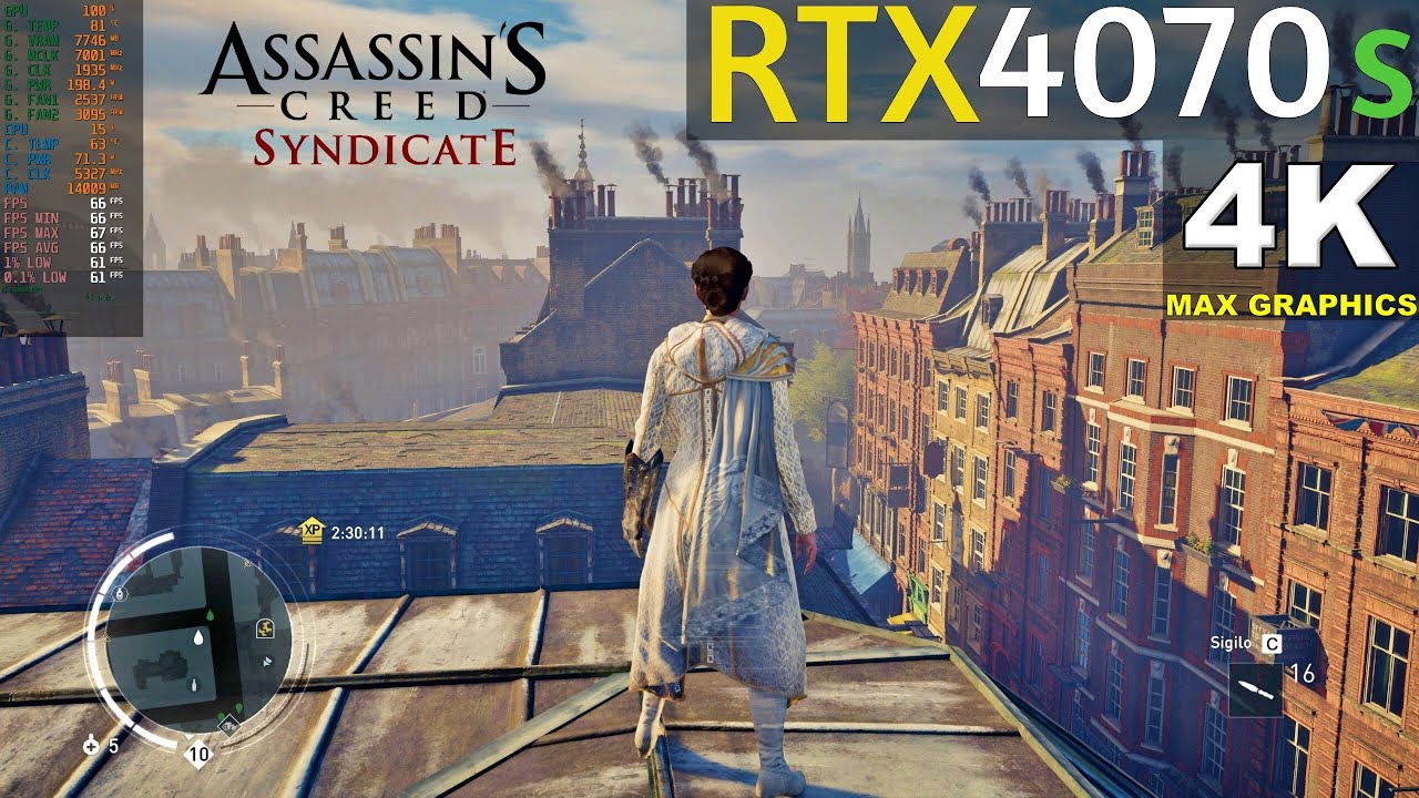 Assassin's Creed Syndicate | RTX 4070 SUPER | 4K ULTRA MAX GRAPHICS ...