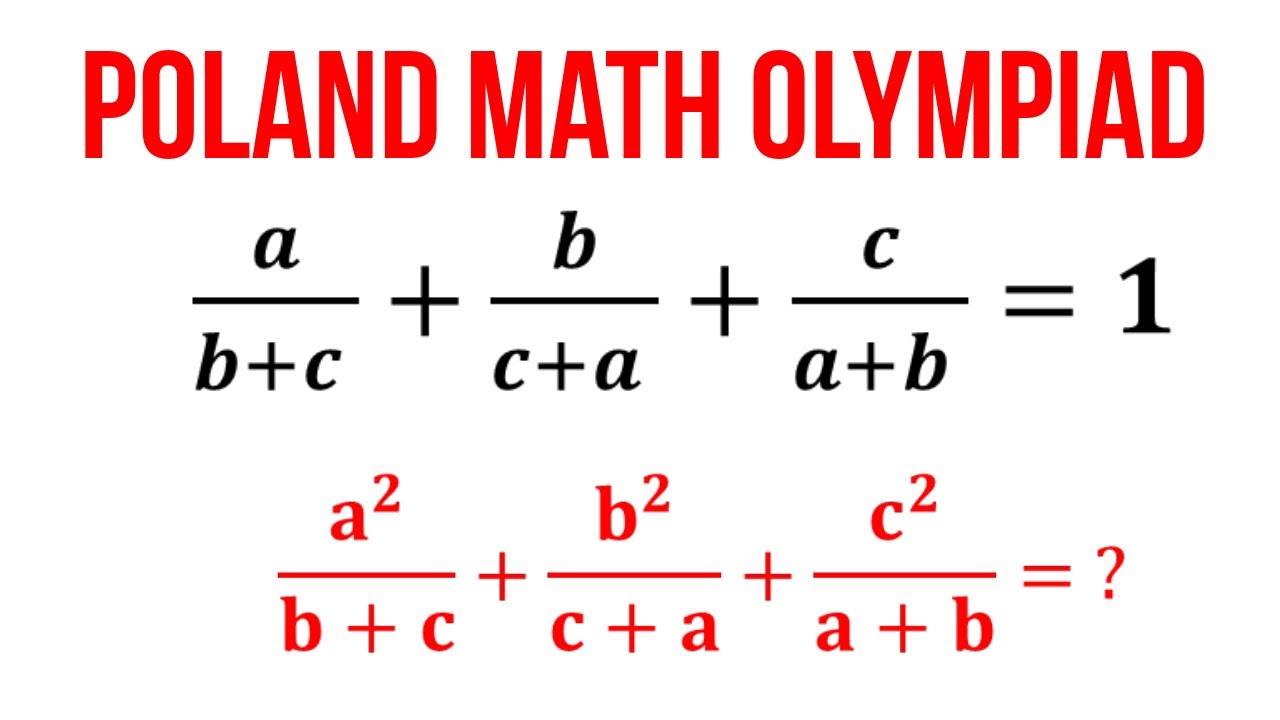 POLAND Math OLYMPIAD Problem I SAT I MCAT I Xth I GRE I Pre-Math I NSO ...