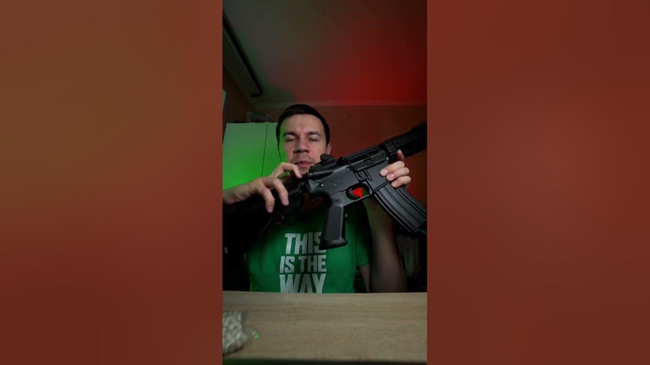 ДЕШЁВЫЙ АВТОМАТ М4 !!! CYMA M4 CQB SILINCER, как летят шары в ...