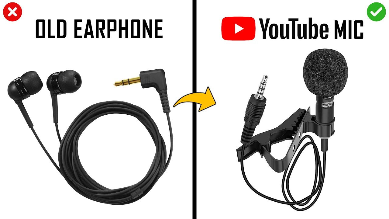 How To Make MIC For YouTube From Old Earphone | Convert Old Earphone ...
