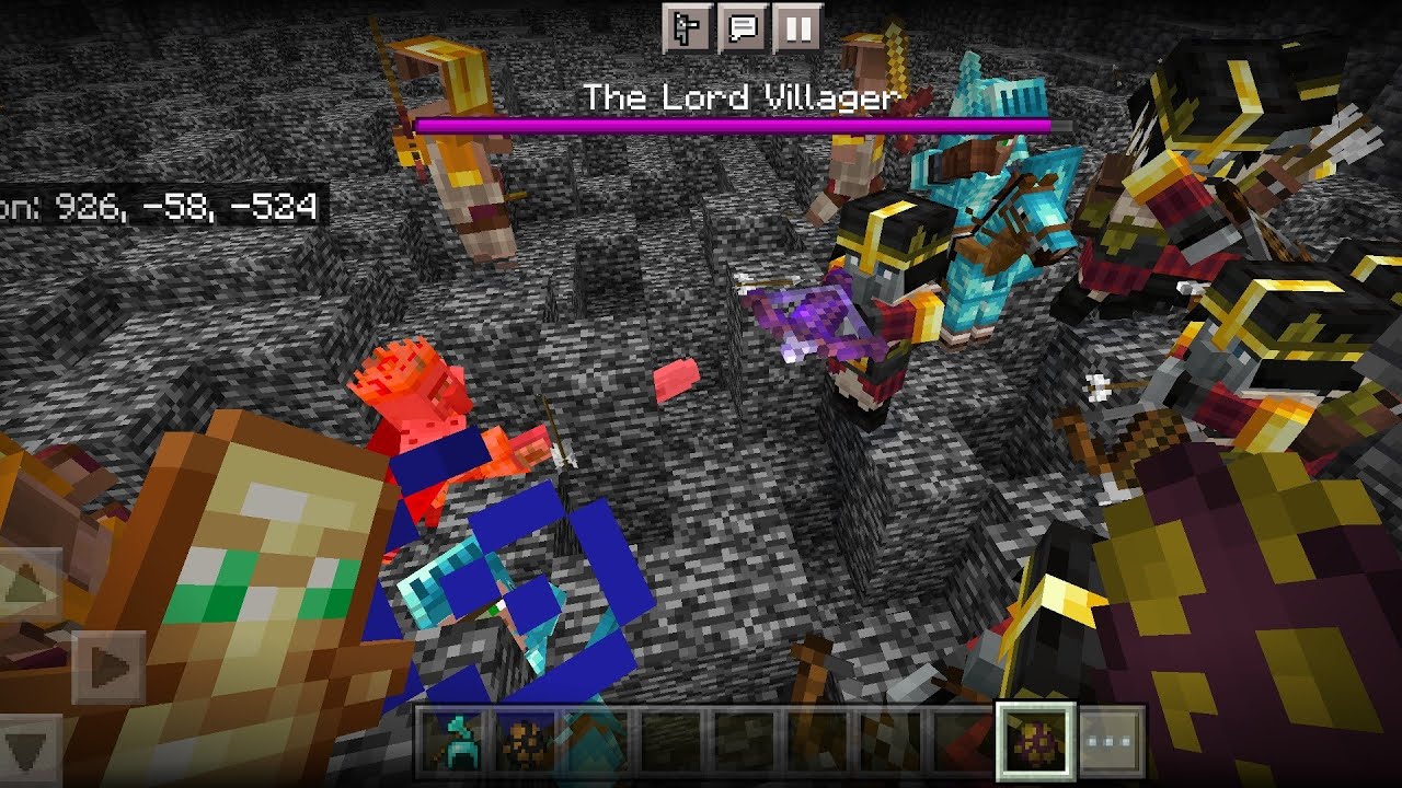 LORD VILLAGER vs ARMOURED PILLAGER GOLD in Minecraft(FINALE IV ...