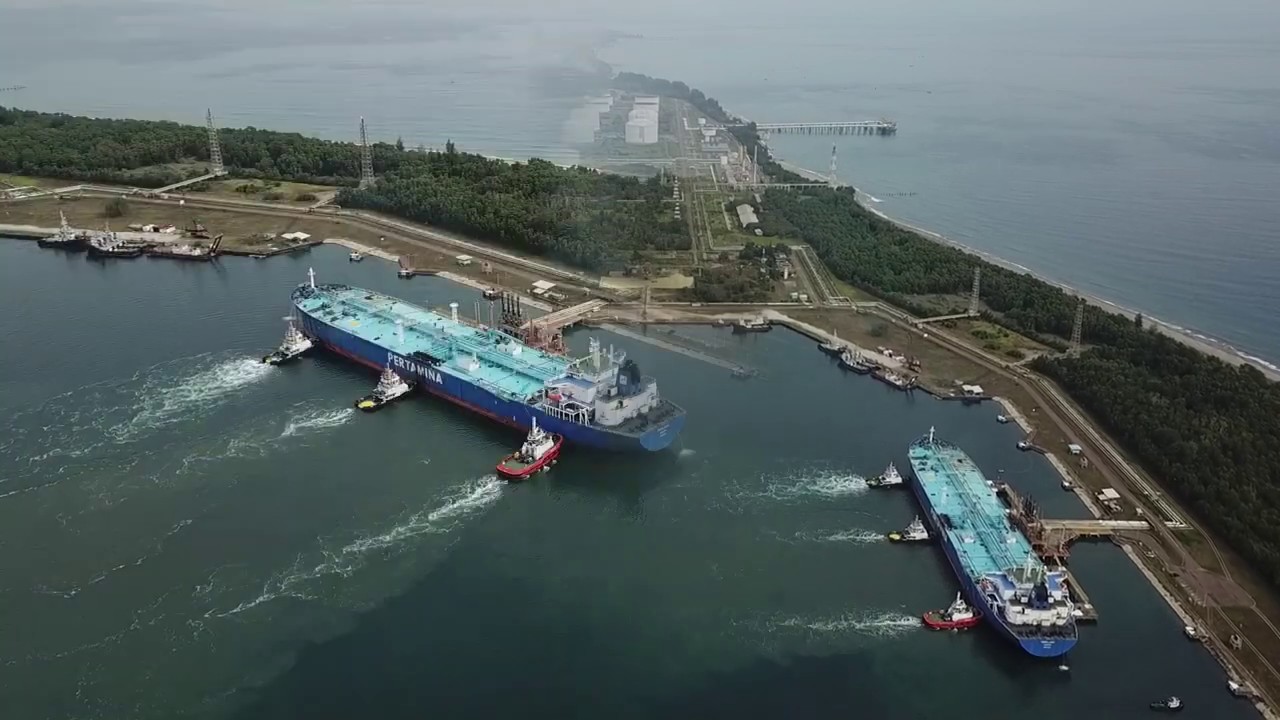 Begini pelabuhan PT. Arun di Aceh sekarang [] Dji Mavic 1 Pro - YouTube