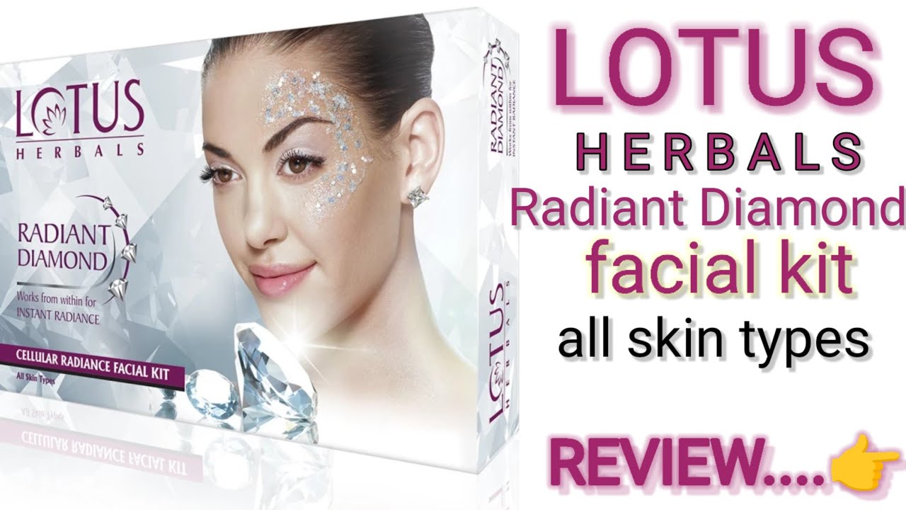 Lotus herbals radiant diamond facial kit,all skin types facial kit ...