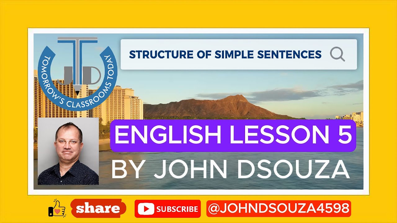 UNDERSTANDING THE STRUCTURE OF SIMPLE SENTENCES - YouTube