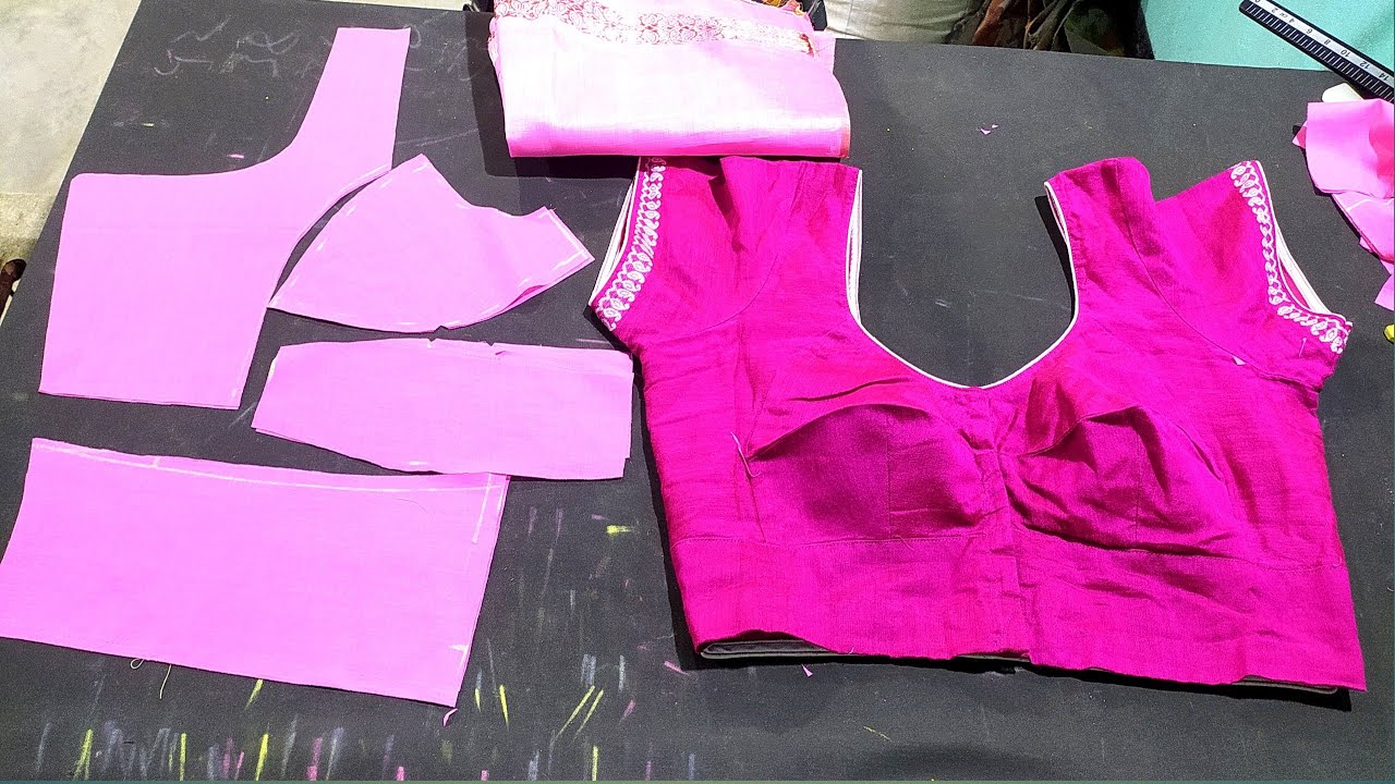 assamese purana blouser measurement bra cut blouse cutting | bra cut ...