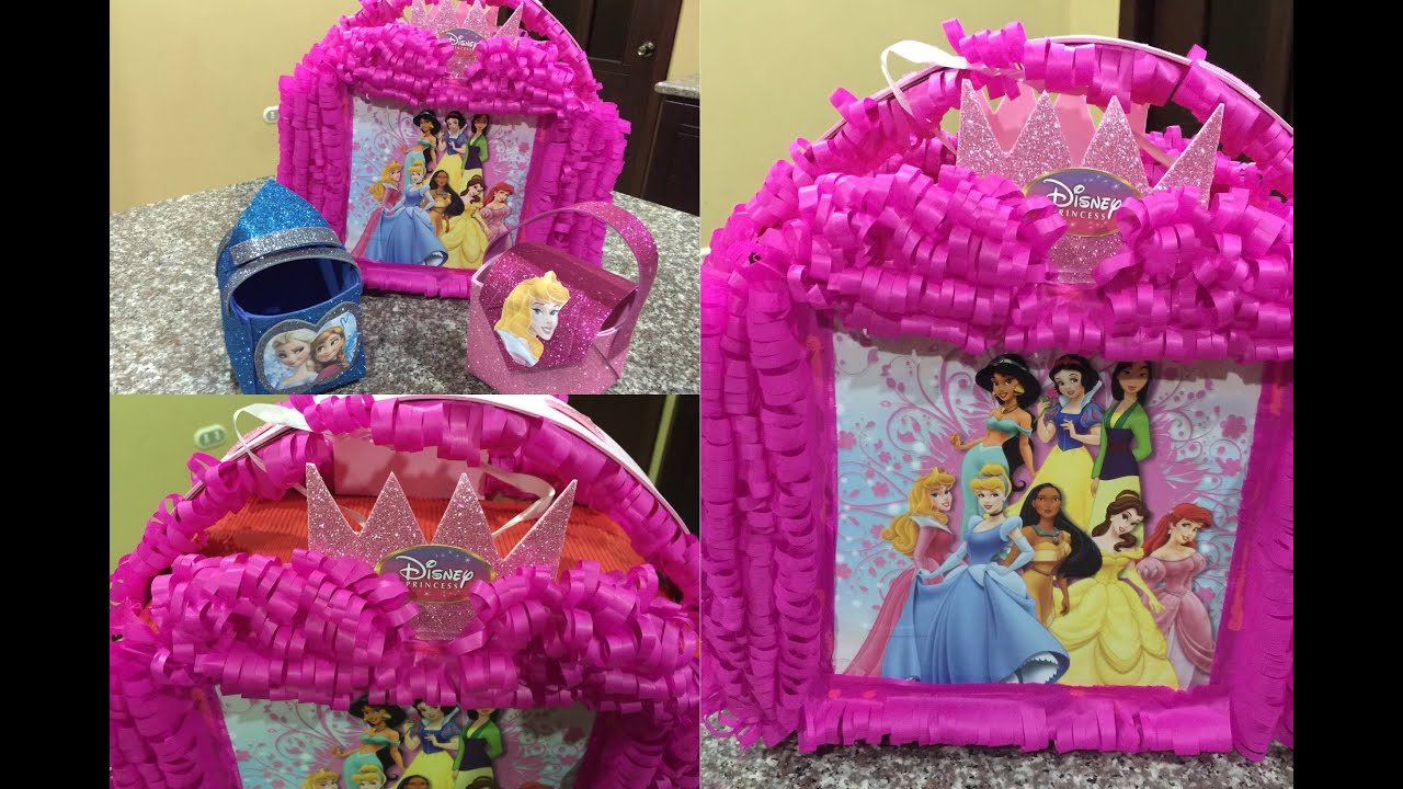 Piñata princesas en forma de cartera, Princesses piñata shaped bag ...