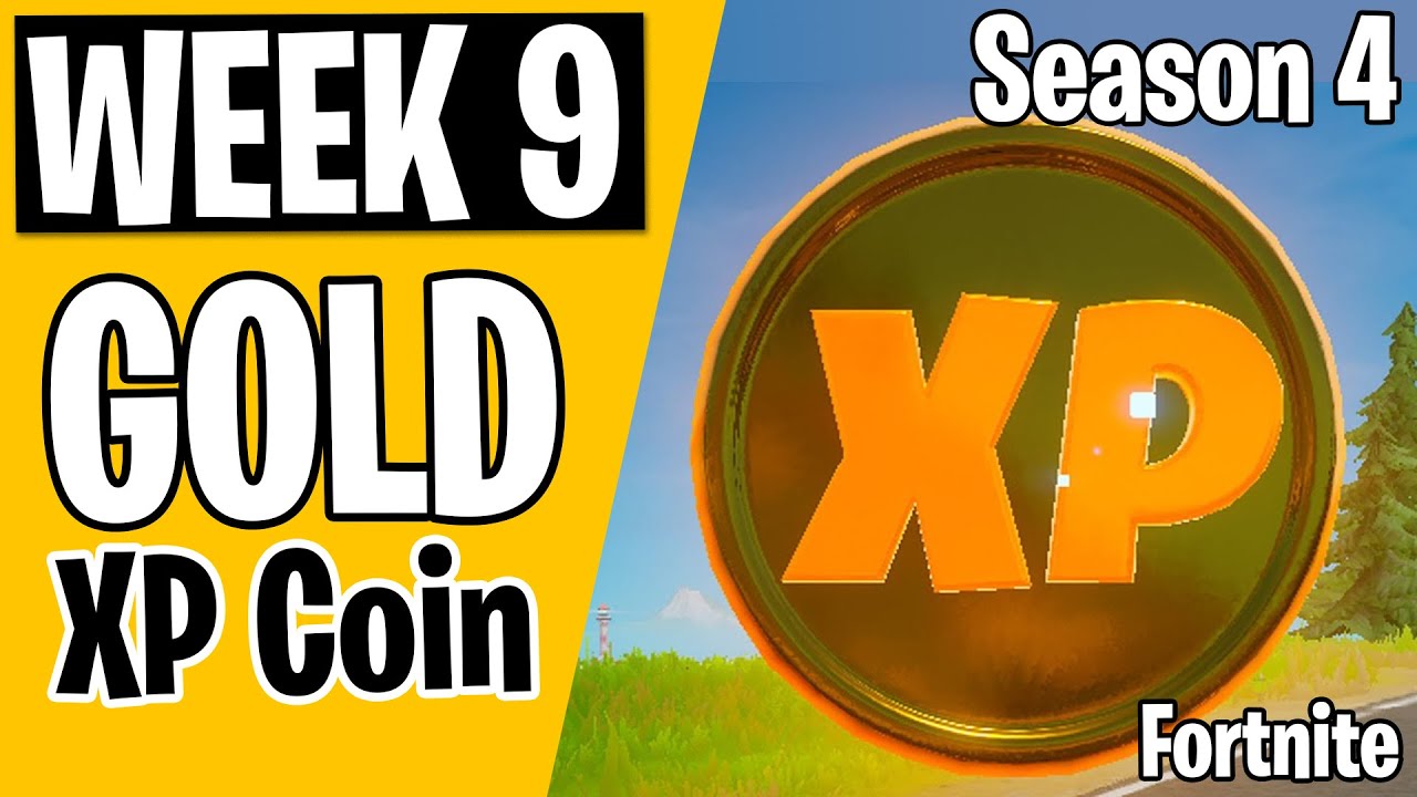 WEEK 9 - Gold XP Coins Locations! (30,000 XP) - Season 4 - YouTube