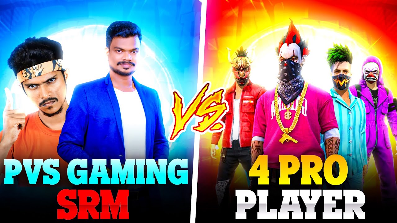 💥PVS GAMING & SRM VS 4 WORLD PRO PLAYERS || 2 VS 4 MOST KILLS CHALLENGE ...